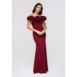 Ombre Abendkleid Damen Gr&ouml;&szlig;e 36 bordeaux Winterkleid