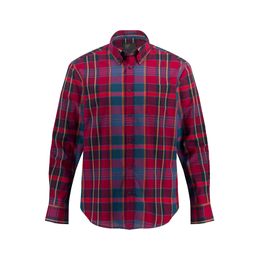 JP1880 Hemd Herren Gr&ouml;&szlig;e 5XL navy / dunkelblau / rot
