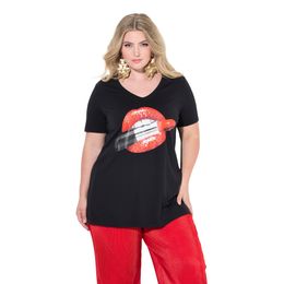 MIAMODA Shirt Damen Gr&ouml;&szlig;e M rot / schwarz / wei&szlig;