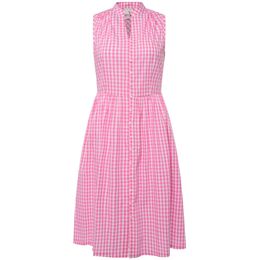Ulla Popken Blusenkleid Damen Gr&ouml;&szlig;e 48 pink / puder / wei&szlig; Winterkleid