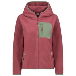 Sublevel Fleecejacke Damen Gr&ouml;&szlig;e S jade / burgunder