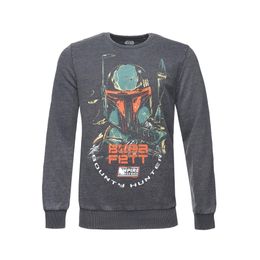 Recovered Sweatshirt 'Star Wars Boba Fett' Herren Gr&ouml;&szlig;e S grau