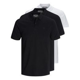 Jack & Jones Jack & Jones Poloshirt 'JJBasic' Herren Gr&ouml;&szlig;e XL schwarz / wei&szlig;