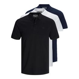 Jack & Jones Jack & Jones Poloshirt 'JJBasic' Herren Gr&ouml;&szlig;e XL navy / schwarz / wei&szlig;