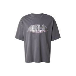 Alpha Industries T-Shirt 'Studio Edition Vibe' Herren Gr&ouml;&szlig;e S dunkelgrau / pastellgr&uuml;n / rosa