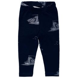 Ebbe Leggings 'Dylan' Gr&ouml;&szlig;e 80 marine / wei&szlig;
