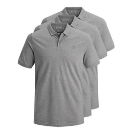 Jack & Jones Jack & Jones Poloshirt 'JJBasic' Herren Gr&ouml;&szlig;e L grau