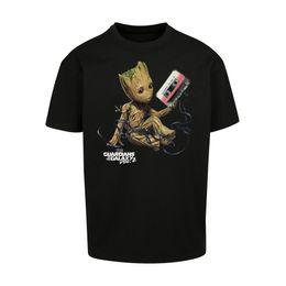 F4NT4STIC T-Shirt 'Marvel Guardians Of The Galaxy Vol2 Groot Tape' Herren Gr&ouml;&szlig;e M umbra / hellrot / schwarz / wei&szlig;