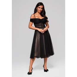 Ombre Abendkleid Damen Gr&ouml;&szlig;e 38 schwarz