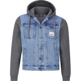Jan Vanderstorm Jacke 'Ingmark' Herren Gr&ouml;&szlig;e XXL blue denim / dunkelgrau