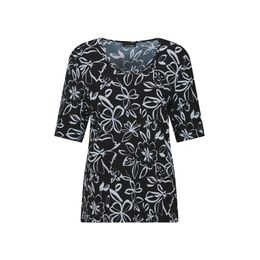 Goldner Shirt Damen Gr&ouml;&szlig;e L schwarz / wei&szlig;