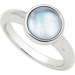 Leonardo Ring Damen Gr&ouml;&szlig;e 53/54 hellblau / silber