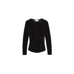 armedangels Longsleeve ADAAJA LORA VELVET Damen Gr&ouml;&szlig;e XL schwarz