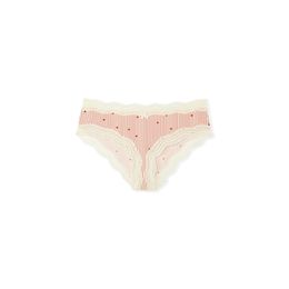 Etam Panty 'Soul' Damen Gr&ouml;&szlig;e XL rot / wollwei&szlig;