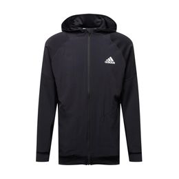 adidas Sportswear Trainingsjacke Herren Gr&ouml;&szlig;e M schwarz / wei&szlig;