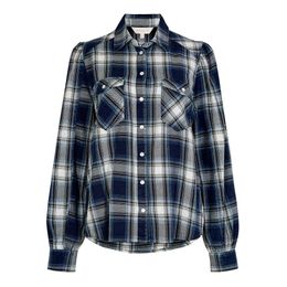 Apricot Washed Check Western Shirt ' ' Damen Gr&ouml;&szlig;e XXL blau