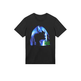 F4NT4STIC T-Shirt 'Billie Eilish Iconic Indie-Pop Style' Herren Gr&ouml;&szlig;e XS blau / gr&uuml;n / schwarz
