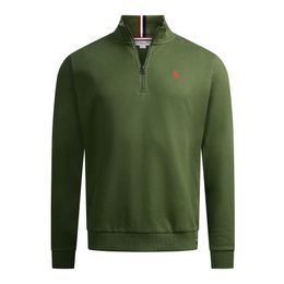 U.S. Polo Assn. Sweatshirt Herren Gr&ouml;&szlig;e XXL oliv / rot