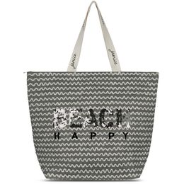 Normani Strandtasche 'Meeru' Damen Gr&ouml;&szlig;e One Size grau / hellgrau / schwarz