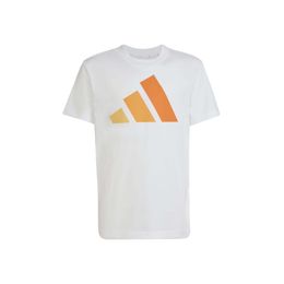 adidas Sportswear T-Shirt Jungen Gr&ouml;&szlig;e 128 orange / wei&szlig;