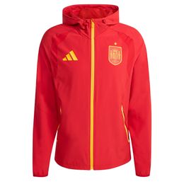 adidas Performance &Uuml;bergangsjacke 'Spain Tiro Travel Full Zip Windbreaker' Herren Gr&ouml;&szlig;e XXL gelb / rot