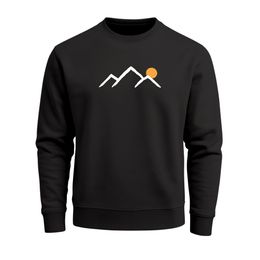Neverless Sweatshirt 'Mountain Sun' Herren Gr&ouml;&szlig;e XXL schwarz