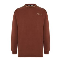PCFG Sweatshirt Herren Gr&ouml;&szlig;e L karamell / dunkelbraun