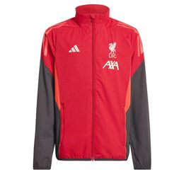 adidas Performance Sportjacke 'FC Liverpool Tiro 25 Competition' Jungen Gr&ouml;&szlig;e 128 anthrazit / rot / orangerot / wei&szlig;