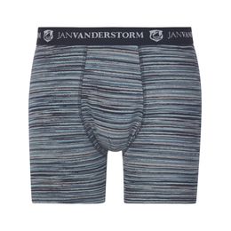 Jan Vanderstorm Boxershorts 'Stigborg' Herren Gr&ouml;&szlig;e L blau / grau