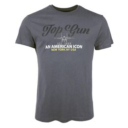 Top Gun T-Shirt Herren Gr&ouml;&szlig;e M taubenblau / gelb / grau / schwarz / wei&szlig;