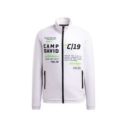 CAMP DAVID Sweatjacke Herren Gr&ouml;&szlig;e S wei&szlig;
