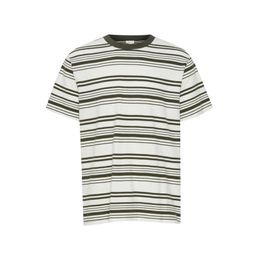 !Solid T-Shirt 'Haco' Herren Gr&ouml;&szlig;e S beige / dunkelgr&uuml;n / offwhite