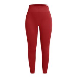 Smilodox Amaze Ripp Compressive Leggings Damen Gr&ouml;&szlig;e XL weinrot