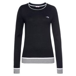 Kangaroos Pullover Damen Gr&ouml;&szlig;e XXS/XS nachtblau / grau / wei&szlig;