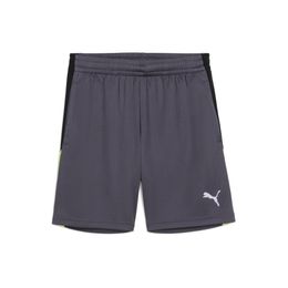 Puma Sportshorts 'Individual Liga' Jungen Gr&ouml;&szlig;e 116 graphit / hellgr&uuml;n / schwarz / wei&szlig;
