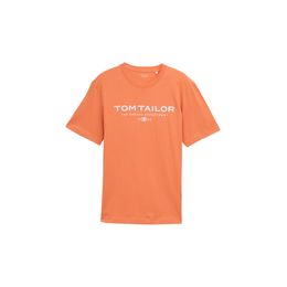 Tom Tailor T-Shirt Herren Gr&ouml;&szlig;e S koralle / wei&szlig;