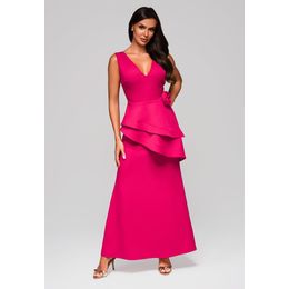 Ombre Abendkleid Damen Gr&ouml;&szlig;e 36 fuchsia Winterkleid