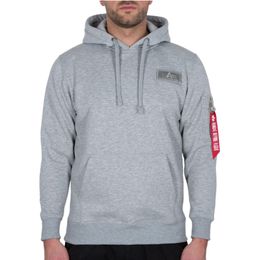 Alpha Industries Sweatshirt 'Red Stripe' Herren Gr&ouml;&szlig;e L grau