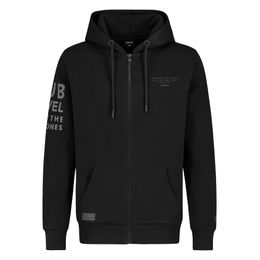 Sublevel Sweatjacke Herren Gr&ouml;&szlig;e M grau / schwarz