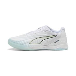 Puma Fu&szlig;ballschuh 'Ibero' Herren Gr&ouml;&szlig;e 37 marine / hellblau / grasgr&uuml;n / wei&szlig;