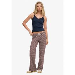 Superdry & Co Hose Damen Gr&ouml;&szlig;e 44 beige / merlot