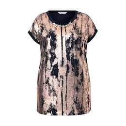 MIAMODA Shirt Damen Gr&ouml;&szlig;e XXL bronze / schwarz