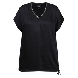 Ulla Popken Bluse Damen Gr&ouml;&szlig;e XXXL/4XL schwarz