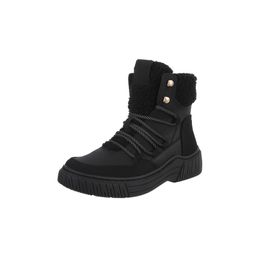 Ital-Design Stiefelette Damen Gr&ouml;&szlig;e 36 schwarz Winterschuhe