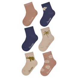 Sterntaler Socken Jungen Gr&ouml;&szlig;e 18 beige / dunkelbeige / dunkelblau / oliv