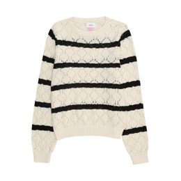 Vero Moda Girl Pullover 'VMSky' M&auml;dchen Gr&ouml;&szlig;e 158/164 beige / schwarz