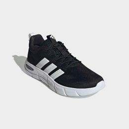 Walkingschuh adidas Sportswear "CLOUDFOAM FLEX ELASTIC LACE", Damen, Gr. 44, core schwarz, ftwr wei&szlig;, carbon, Textil, Schuhe Walkingschuh