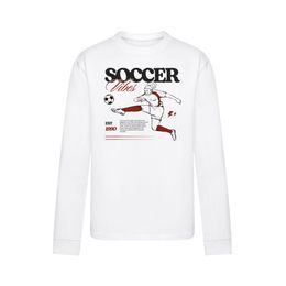 F4NT4STIC Shirt 'Soccer Vibes Sport Fan' Jungen Gr&ouml;&szlig;e 122/128 rot / schwarz / wei&szlig;