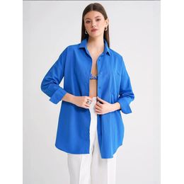 Mixray Bluse Damen Gr&ouml;&szlig;e L royalblau