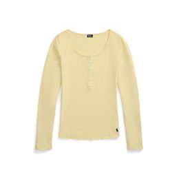 Polo Ralph Lauren Longsleeve ' Whisper Weight Cotton ' Damen Gr&ouml;&szlig;e L hellgelb